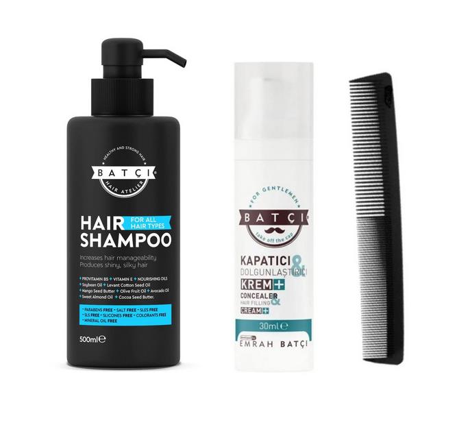 BATCI HAIR CONCEALER AND FILLING CREAM 30ml+HAIR SHAMPOO 500ml+ΔΩΡΟ ...